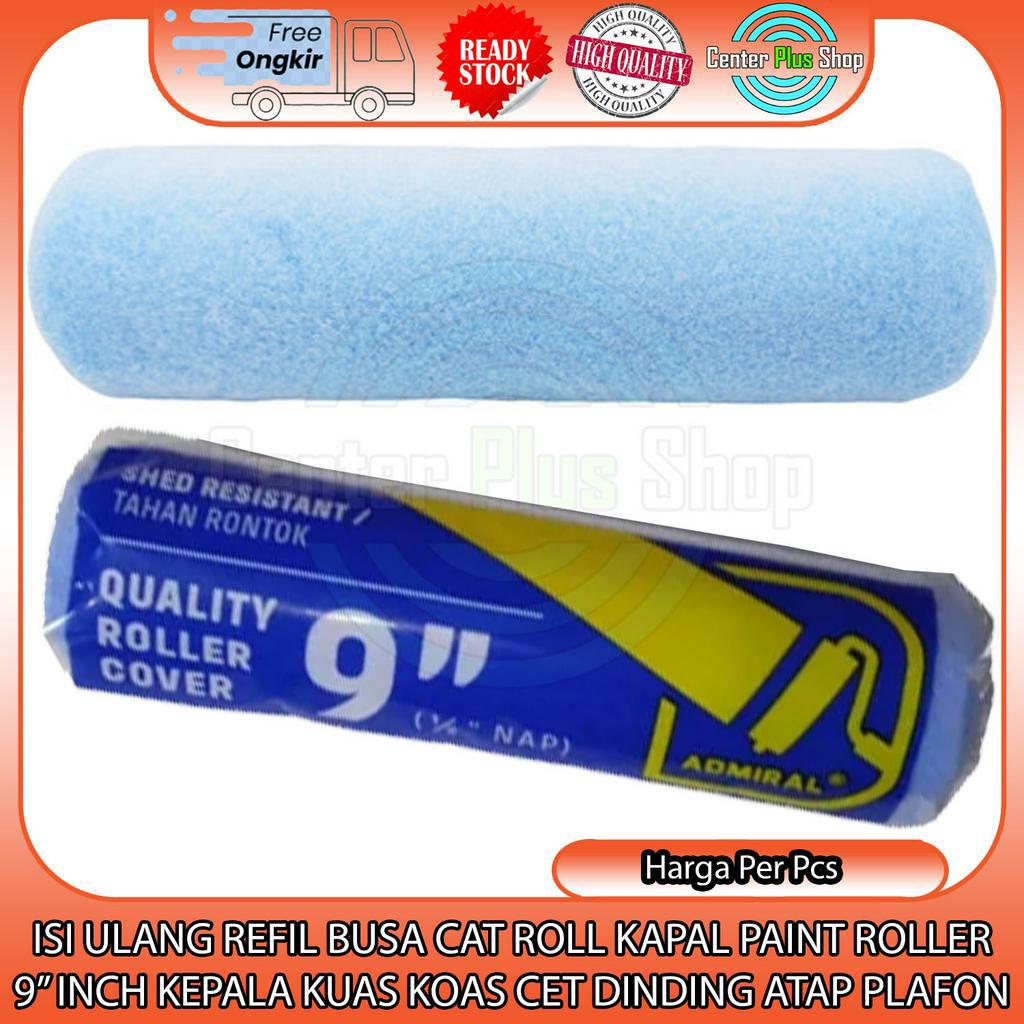 Jual BULU KUAS ROLL KAPAL BUSA 9" INCI ROLLER REFIL CAT REPIL KEPALA ...