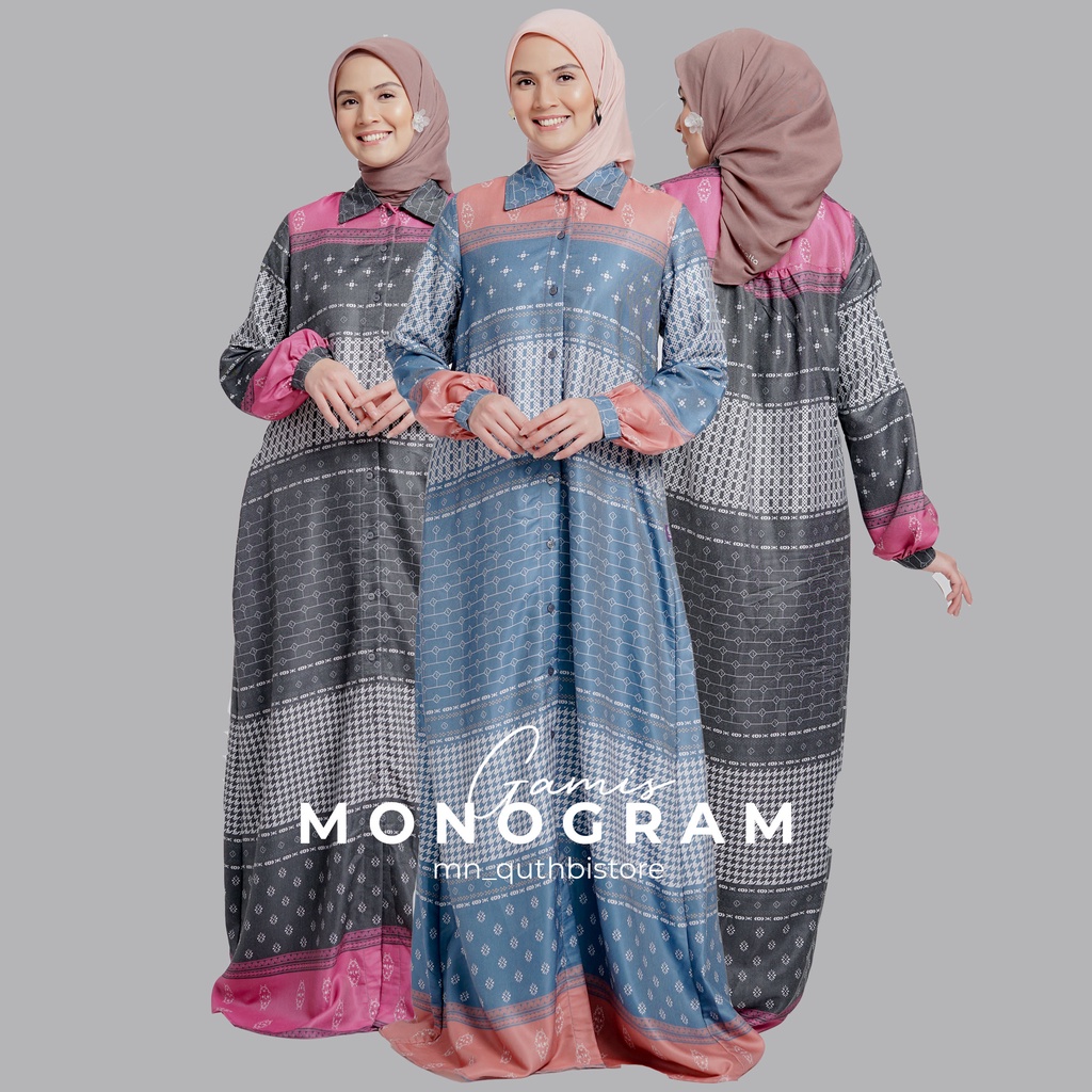 Jual GAMIS MOTIF TERBARU ELZATTA KOLEKSI SEASON 3 2022 (GAMIS MONOGRAM ...