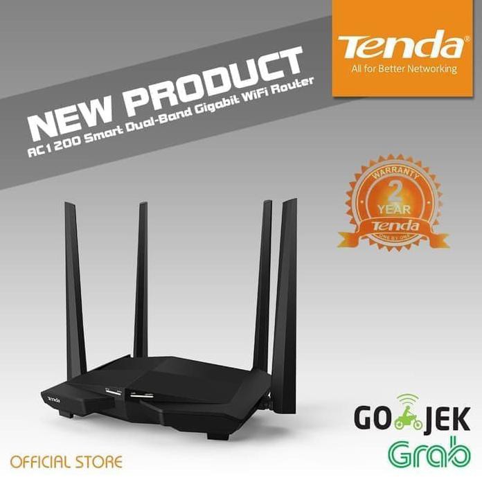 Jual TENDA AC10U - AC1200 MU-MIMO SMART DUAL-BAND GIGABIT MUMIMO TENDA ...