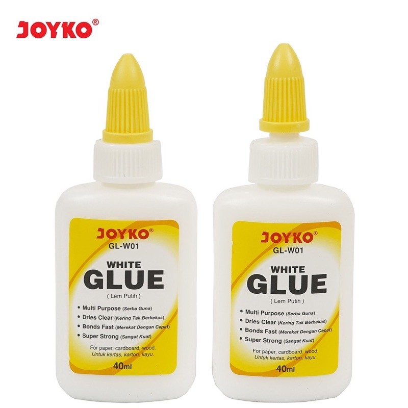 Jual (1pcs) Lem Putih Joyko GL-W01 / 40ml White Glue Lem Cair | Shopee ...