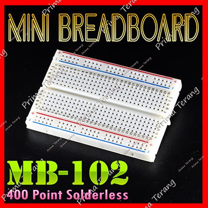 Jual MB102 Breadboard Half Size 400 Solderless Bread Board Mini MB-102 | Shopee Indonesia