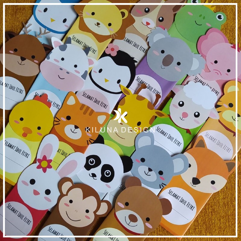 Jual Amplop Lebaran/ Amplop Angpao/ Amplop Karakter Lucu/ Amplop Hewan ...