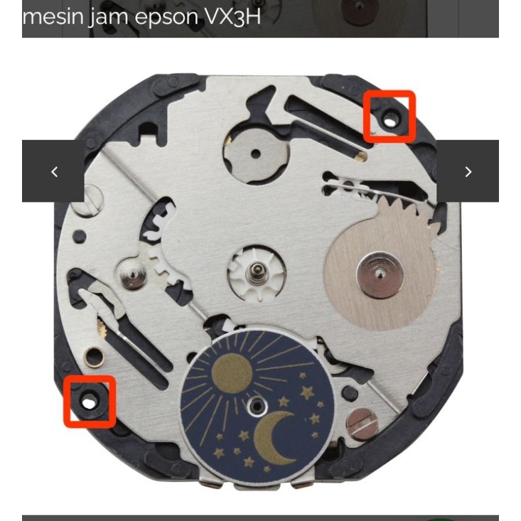 Jual Mesin Jam Tangan Epson VX3H VX 3H Chrono Original | Shopee Indonesia