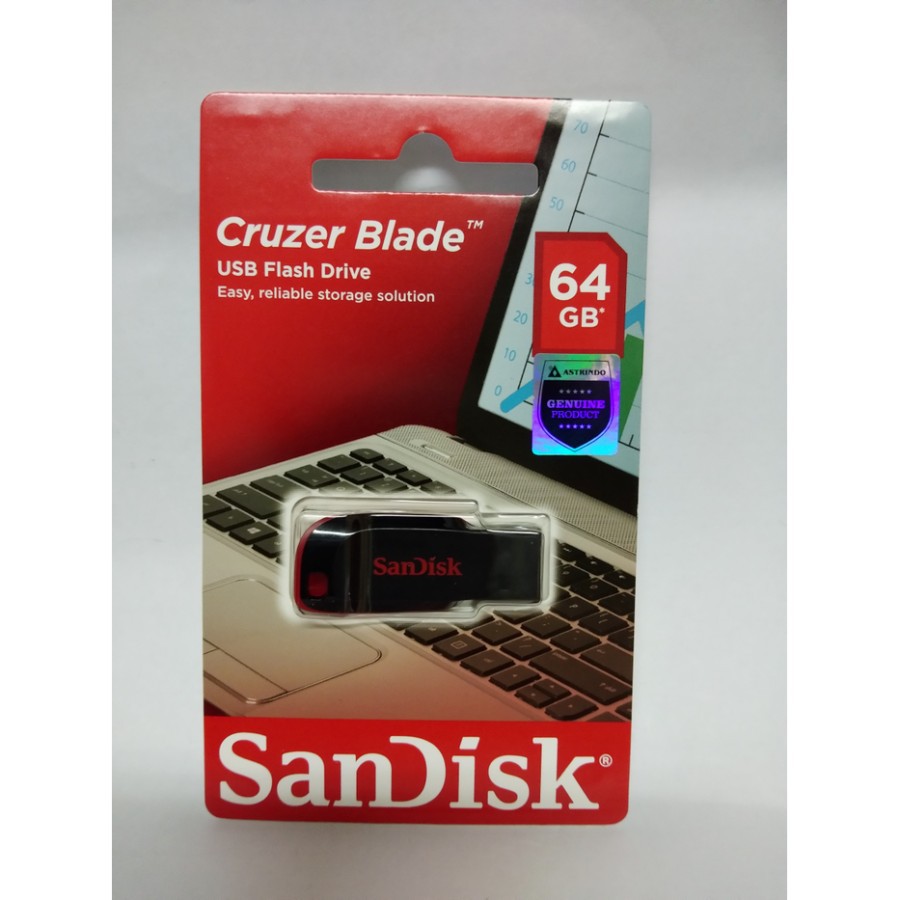 Jual Sandisk Flashdisk 64gb Cruzer Blade | Shopee Indonesia
