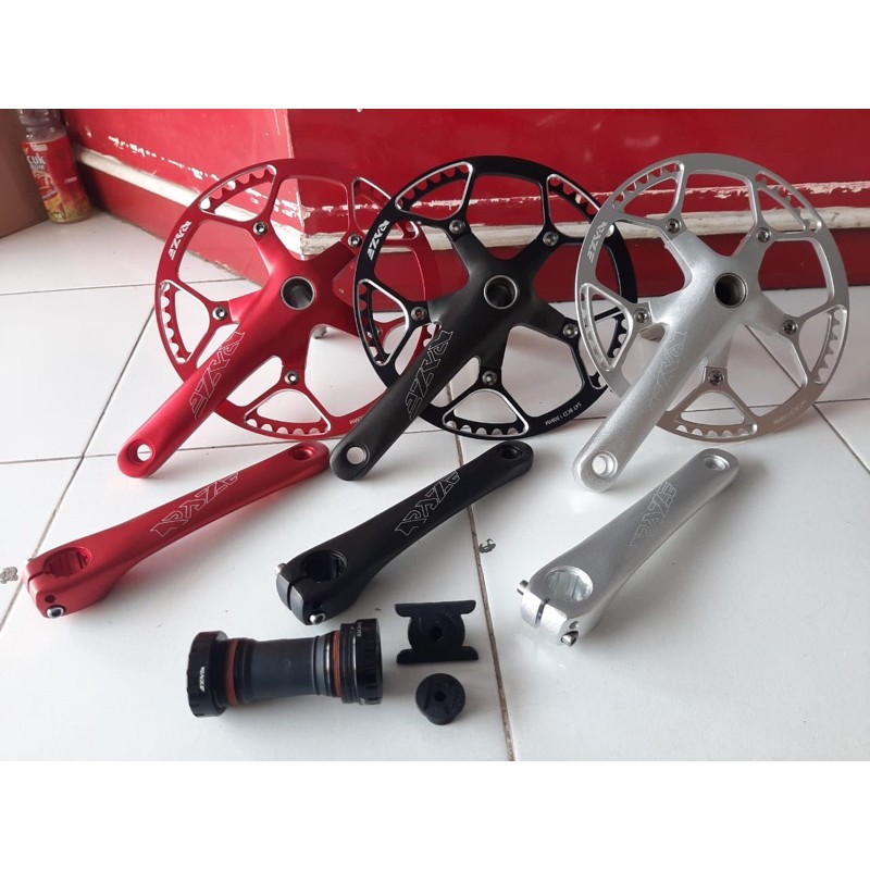 Jual CRANKSET/CRANK SET SINGLE SPEED RAZE PRO HOLLOWTECH 2 / HT2 ALLOY 54T / 56T 170MM BCD 5 X ...