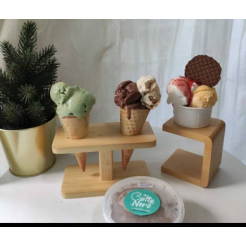 Jual IMD Ice cream cone holder double hole /Alas tempat cone es krim ...
