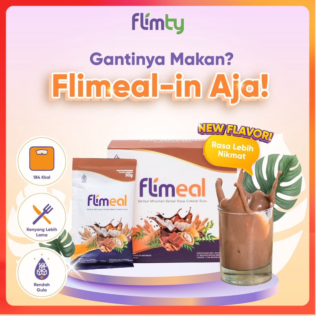 Jual Flimeal (Meal Replacement) 1 Box (isi 12 sachet) Coklat Susu BY ...