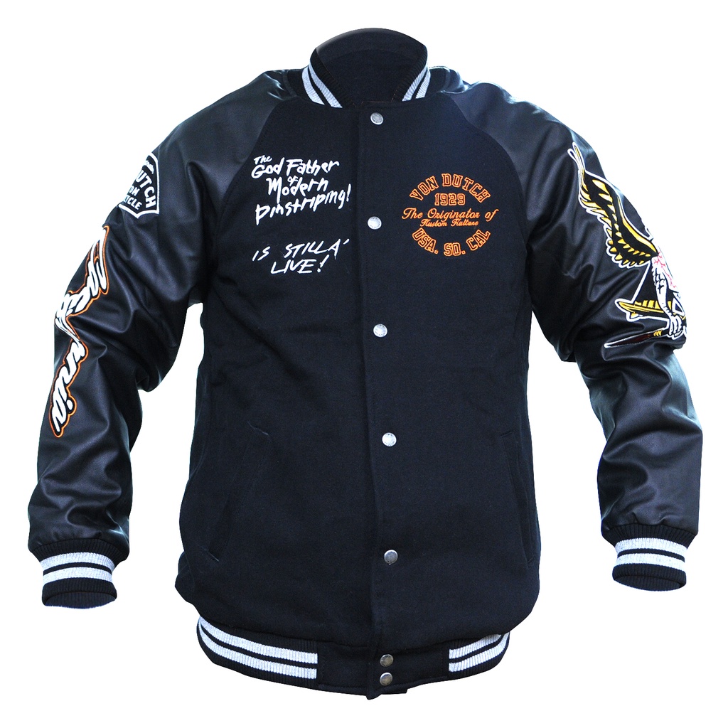 Jual Von Dutch Jacket 0719 Black | Shopee Indonesia