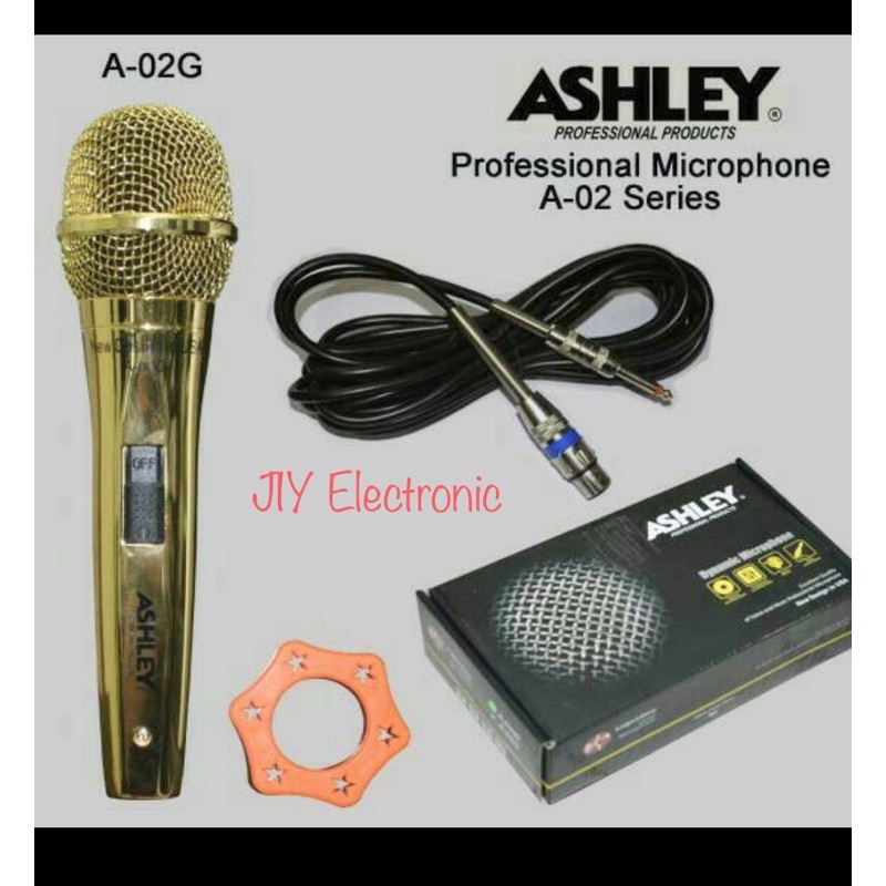 Jual Mic Ashley Kabel a02-Gold Series Original (Warna Gold/Emas ...