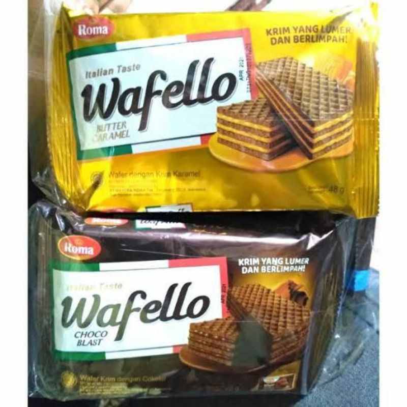 Jual Roma wafello 43gr 1pack isi 5 | Shopee Indonesia