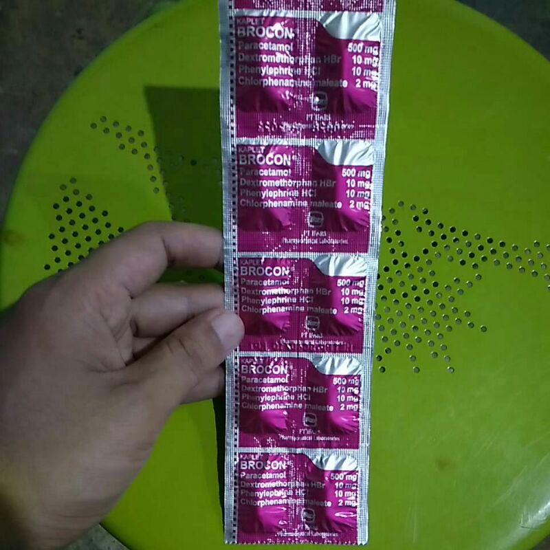 Jual BROCON® KAPLET (Obat Demam,Sakit kepala,Batuk,Pilek,Flu) ifars ...
