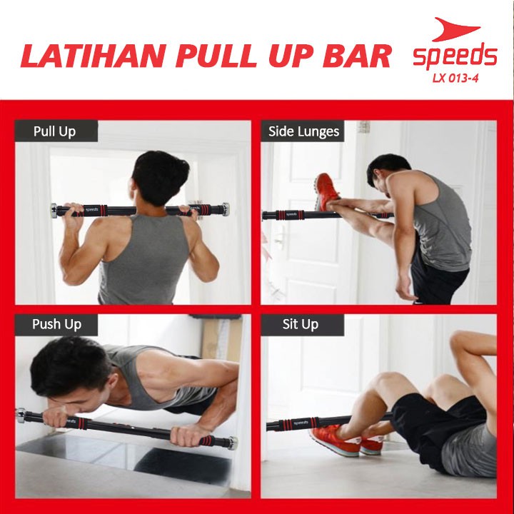 Jual Speeds Pull up Bar Door Alat Gym Chinning Bar / Alat pull up Iron ...