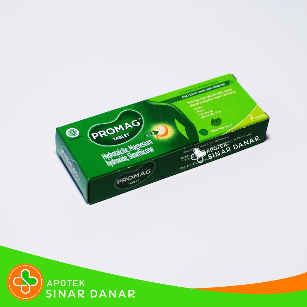 Jual Promag Tablet Obat Sakit Maag 1 Lusin isi 12 strip | Shopee Indonesia