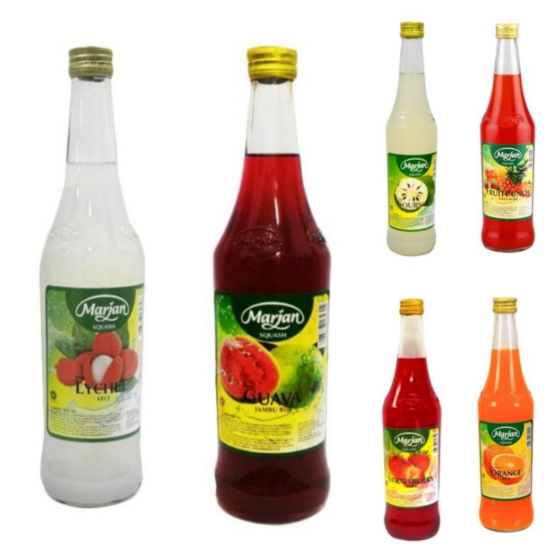 Jual Sirup Marjan Squash LECI/LYCHEE (145ml/1Botol) | Shopee Indonesia