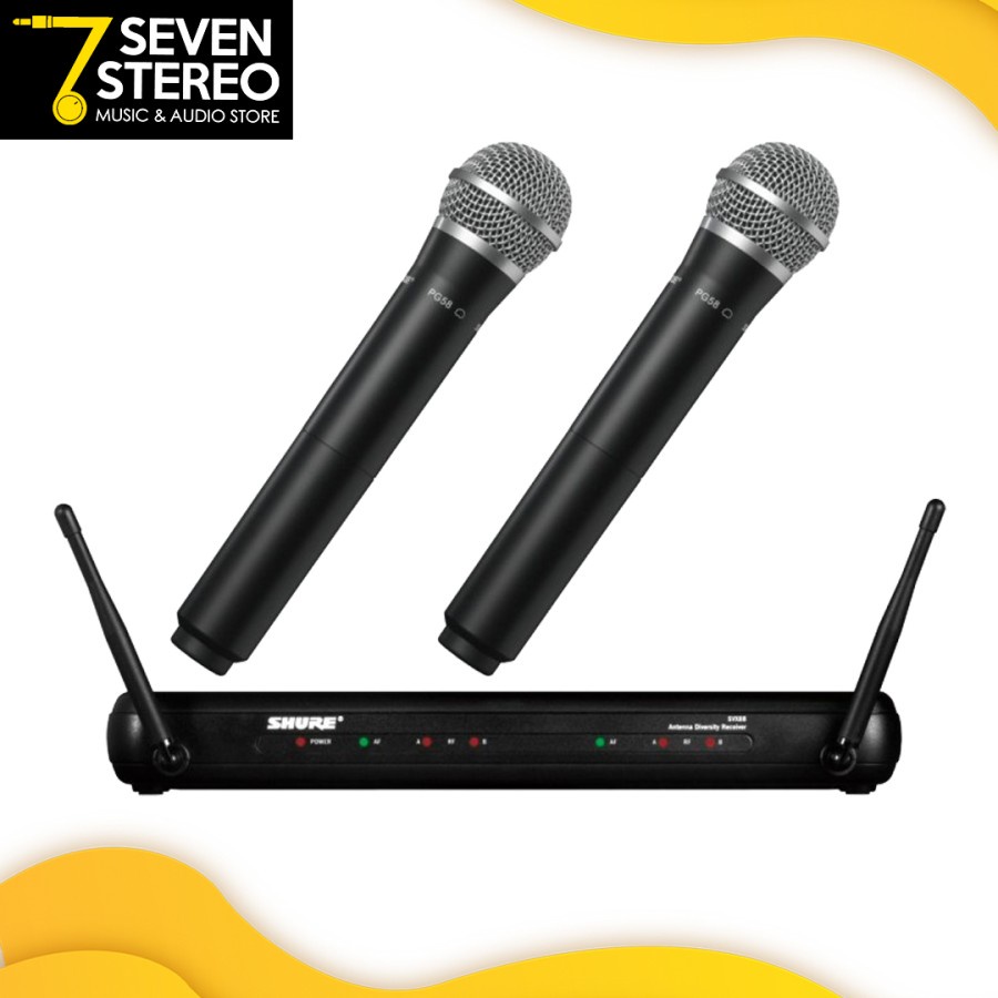 Jual Shure SVX288/PG58 Dual Handheld Microphone Wireless System ...