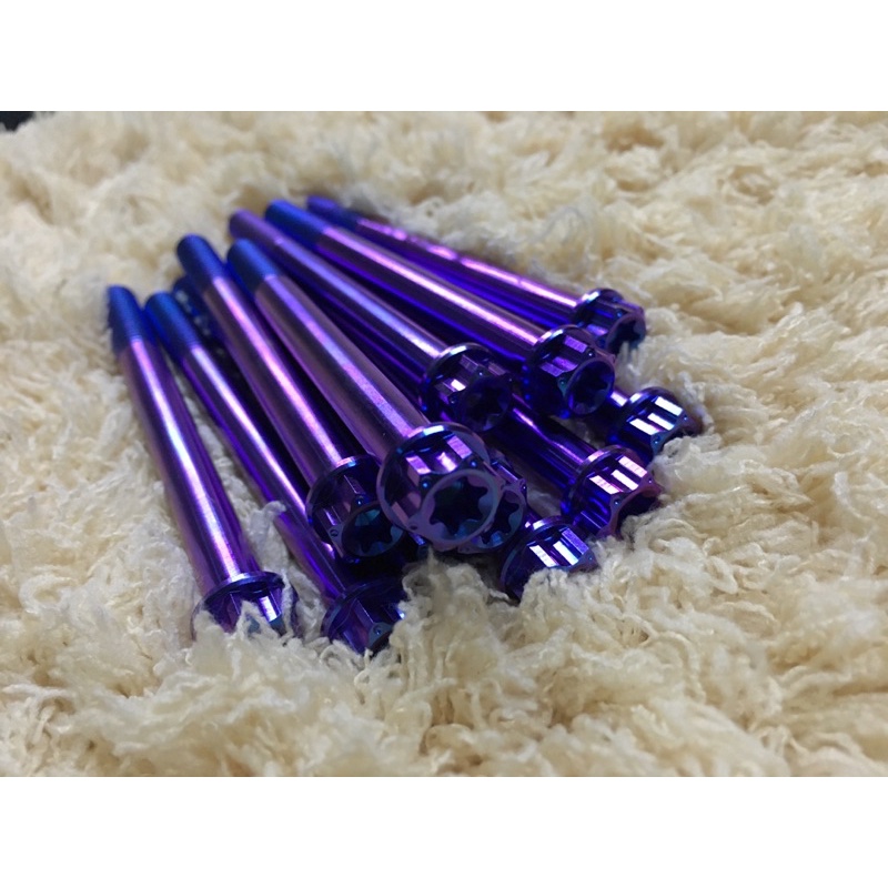 Jual baut titanium m8x100 baut drat 12 panjang 10cm original titanium ...