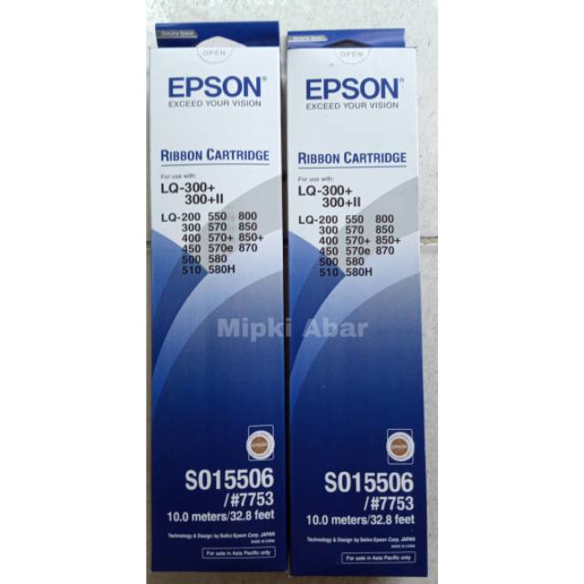 Jual Ribbon Cartridge Epson LQ 300+,LQ300+II, LQ350 | Shopee Indonesia