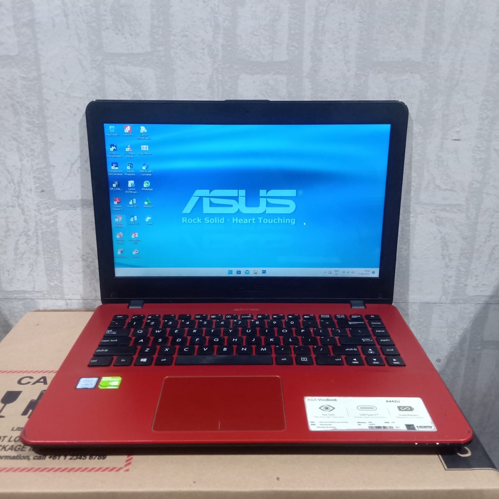 Jual Laptop Asus X442URR Core i5-8250U, Gen 8th, Doublevga Nvidiaxd GeForce 930MX, Ram 4Gb, HDD ...
