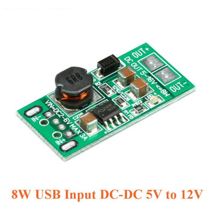 Jual DC-DC 5V to 12V 3A 8Watt Step Up Boost Module Power Supply ...