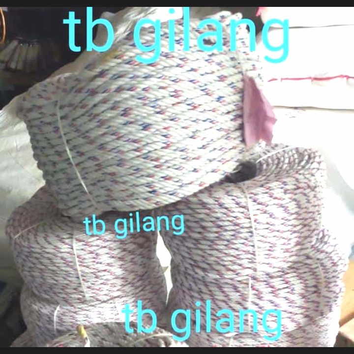 Jual tali tambang putih belang kain benang plastik nylon ikat koreapp ...