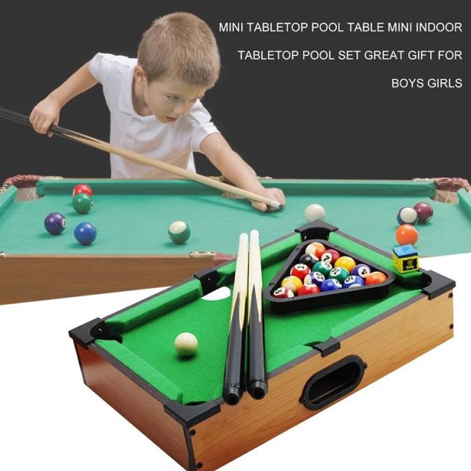 Jual Mini Desktop Billiard Pool Table Mainan Hadiah Anak Meja Biliar ...