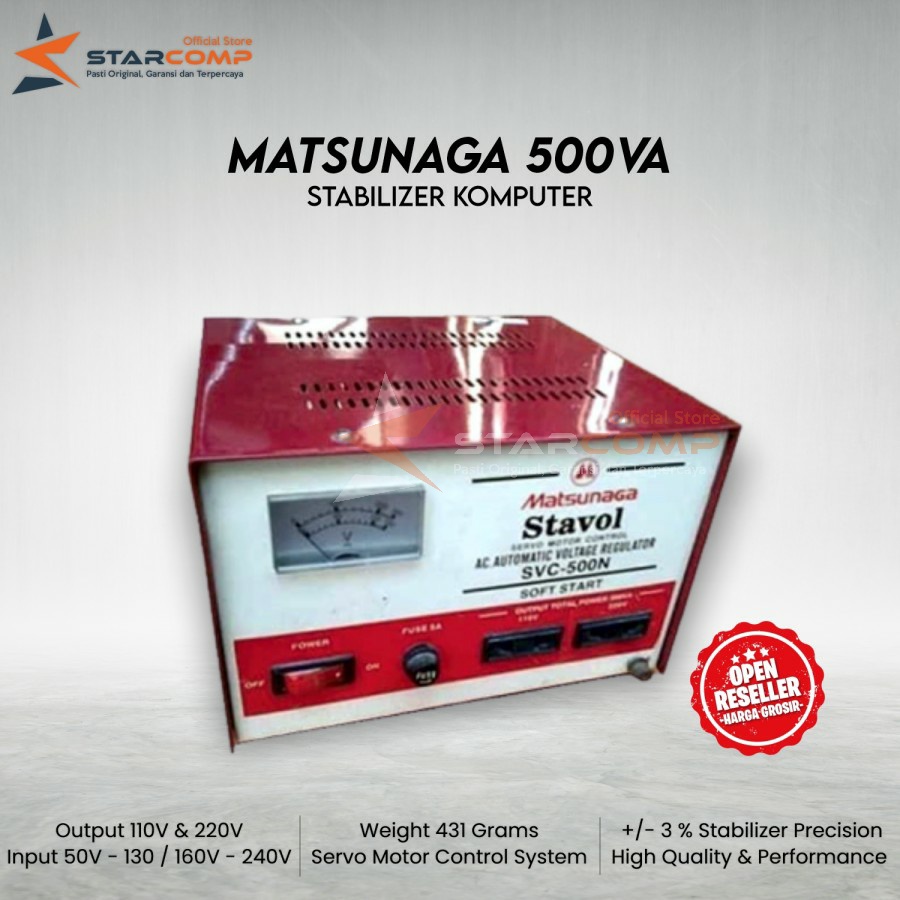 Jual Stavolt MATSUNAGA 500VA Stabilizer Komputer | Shopee Indonesia