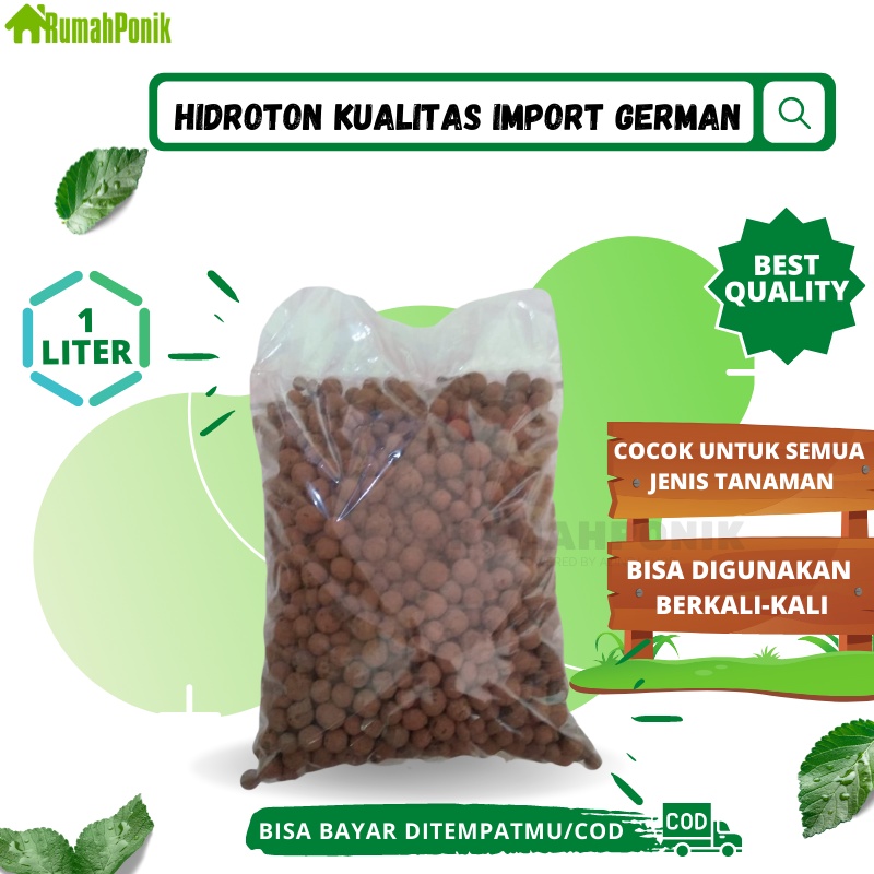 Jual Hidroton Jerman Media Tanam Hidroponik Per 1 Liter - Hydroton ...