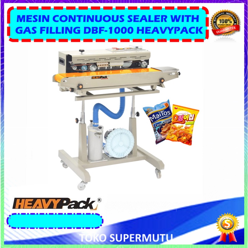 Jual Mesin Continuous Sealer Gas Flushing DBF-1000 (With Air or Gas ...