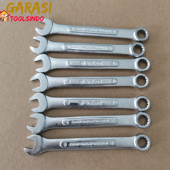 Jual Kunci ring pas 8 mm Veloz Japan kunci pas ring satuan 8mm | Shopee Indonesia