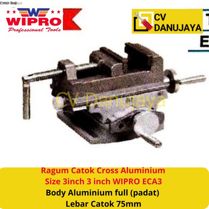 Jual Ragum Penjepit Catokan Catok Cross Aluminium Size 3 inch WIPRO ECA ...