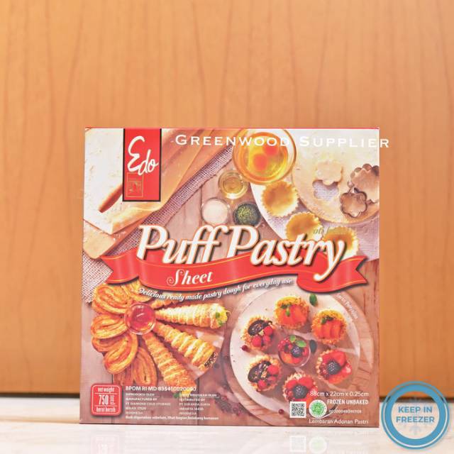 Jual Edo Puff Pastry Sheet / Kulit Pastry - 750G | Shopee Indonesia