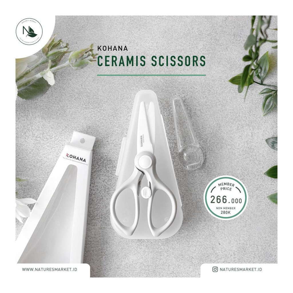 Jual PROMO KOHANA CERAMIC SCISSORS GREY | Shopee Indonesia
