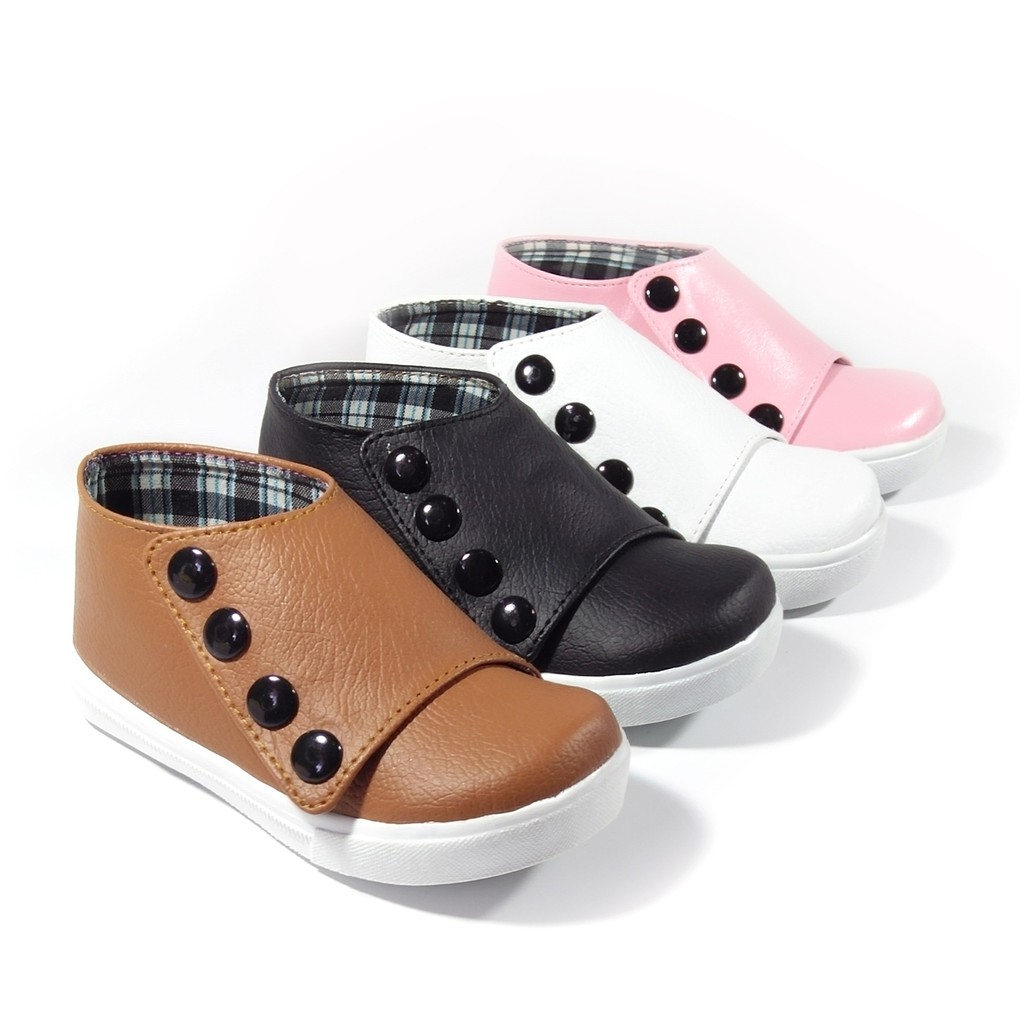Jual Sepatu Slip On Anak Pakai Perekat Kancing Simple | Shopee Indonesia