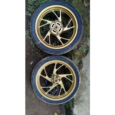Jual velg cb150r led gold set ban | Shopee Indonesia