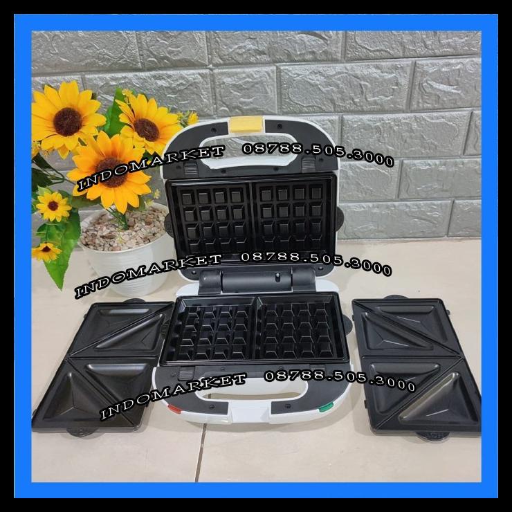 Jual Murah Toaster Pemangang Panggang Roti Waffle Maker Bapel Wafel ...