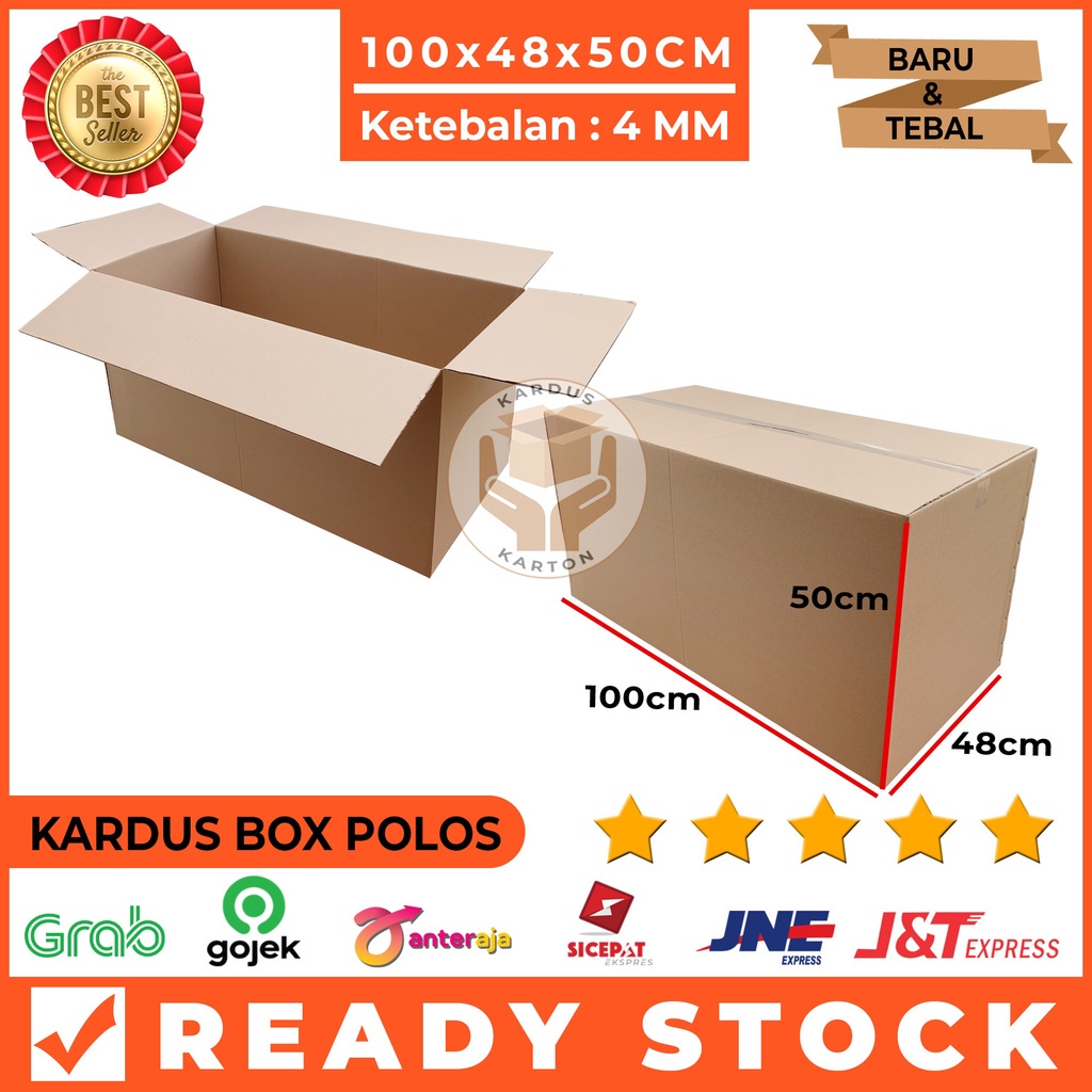 Jual Kardus Besar Jumbo – Karton Box Polos 100x48x50 Packing Pindahan ...