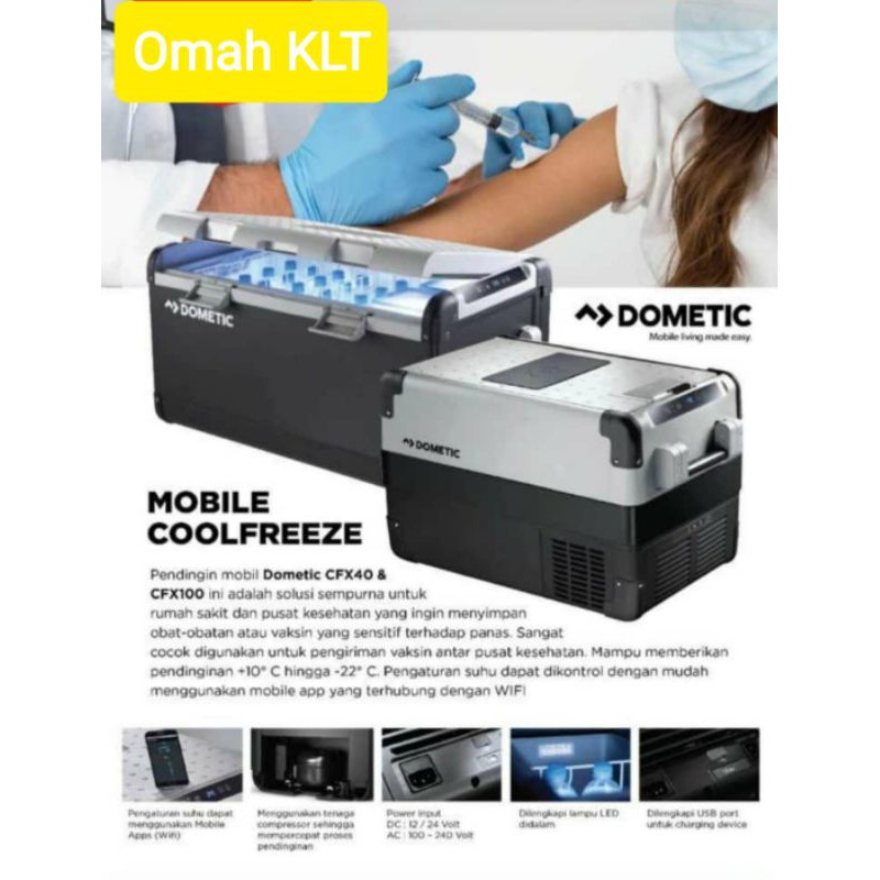 Jual dometic mobile cool freeze kulkas mobil car cooler box cfx 40 ...