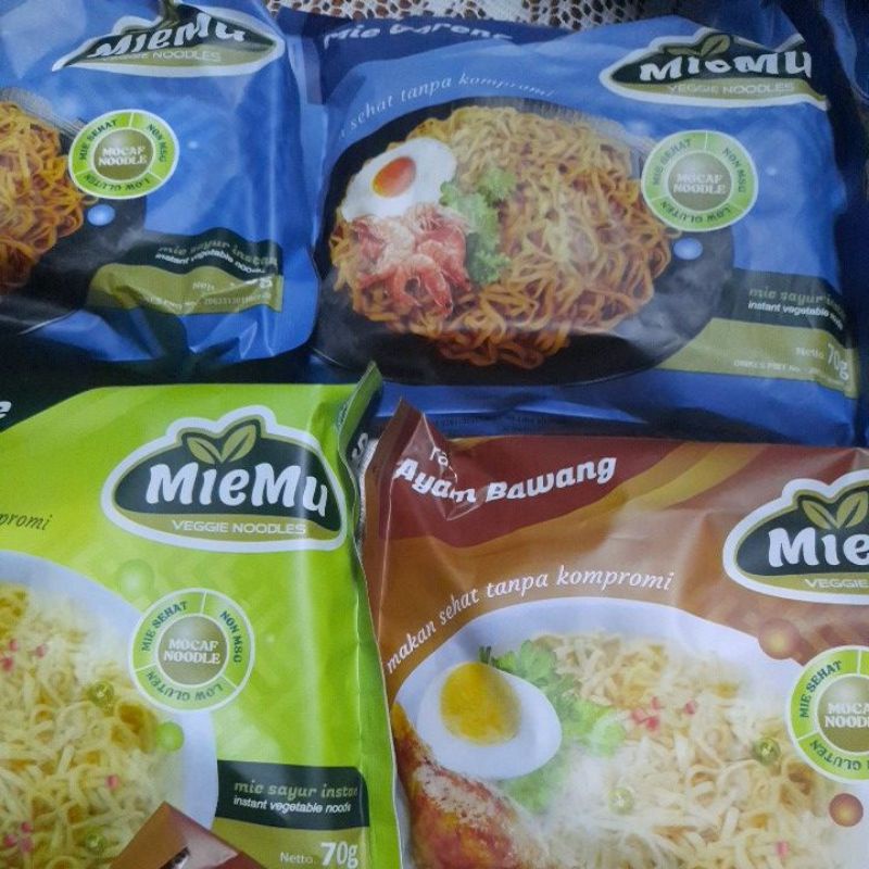 Jual MieMu Mie Instan Mocaf || Veggie Noodless || Mie Sehat Indonesia 1 ...