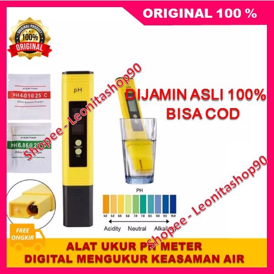 Jual PH Meter PH Digital Tester PH Ukur Alat Pengukur Keasaman Cairan ...