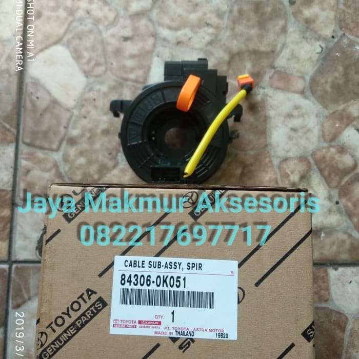 Jual Kabel Spiral Toyota Fortuner Hilux Yaris Vios Altis Original Part ...