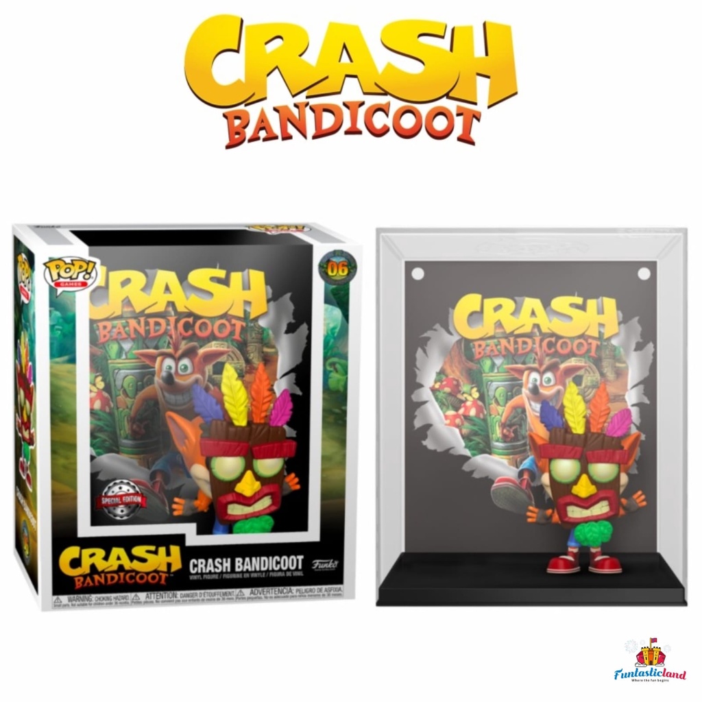 Jual Original Funko POP! Games Cover Crash Bandicoot - Crash Bandicoot ...