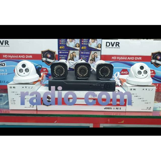 Jual Paket cctv 5 camera 5mp 1080p full hd ir sony komplit | Shopee ...