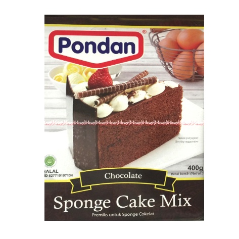 Jual Pondan Sponge Cake Mix 400gr Cokelat Tepung Instan Premiks Instant ...