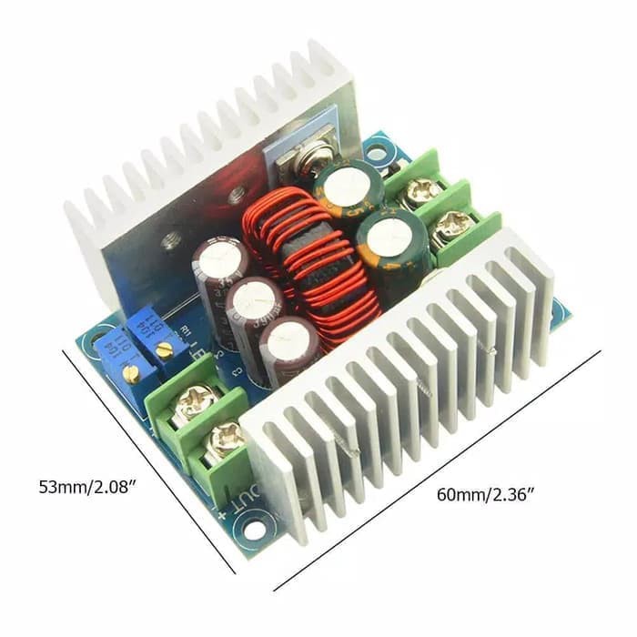 Jual Step Down 20A 300W DC Buck Converter Module Adjustable Amp Volt CC ...