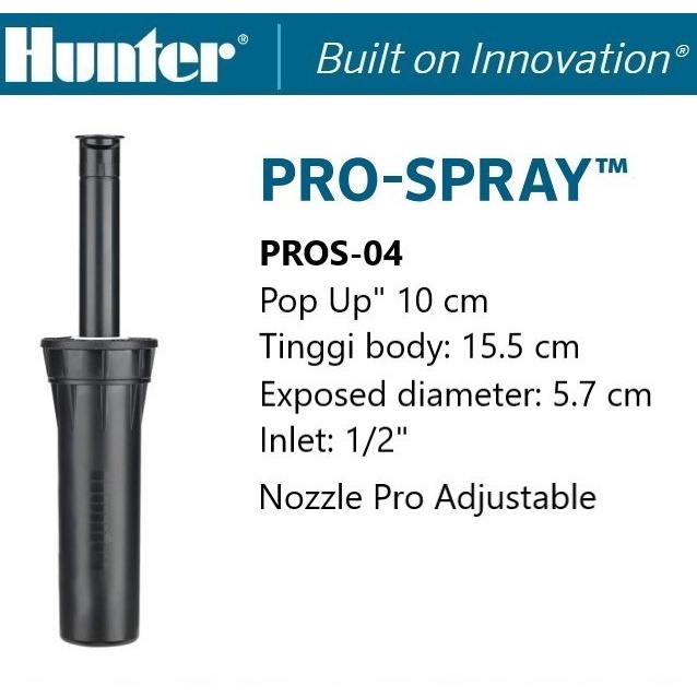 Jual Sprinkler Siram Taman Pop Up Spray merk HUNTER model Pro-Spray-04 ...