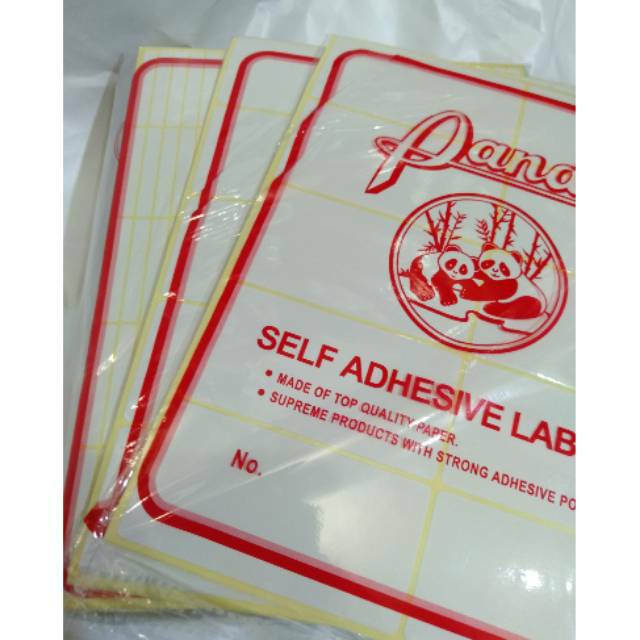 Jual Label stiker putih polos Panda / label harga / label nama (per 6 ...