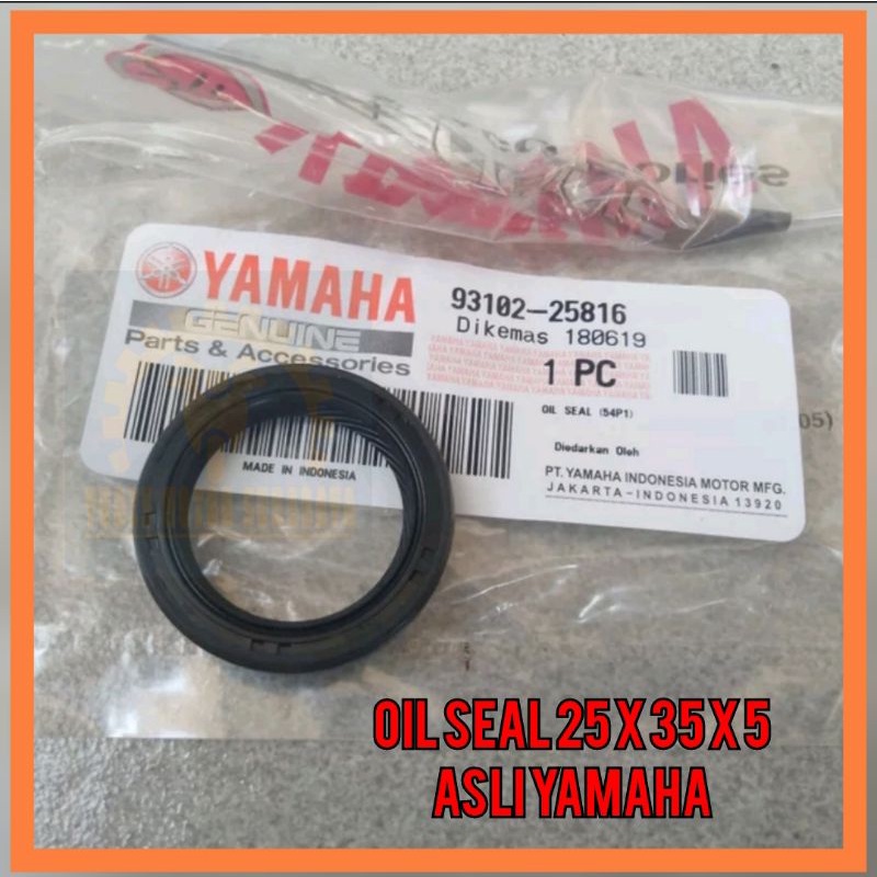 Jual Oil Seal 25x35x5-sil kruk as-crankcase kiri 93102-25816 mio j-mio gt-mio m3-xeon-soul GT ...