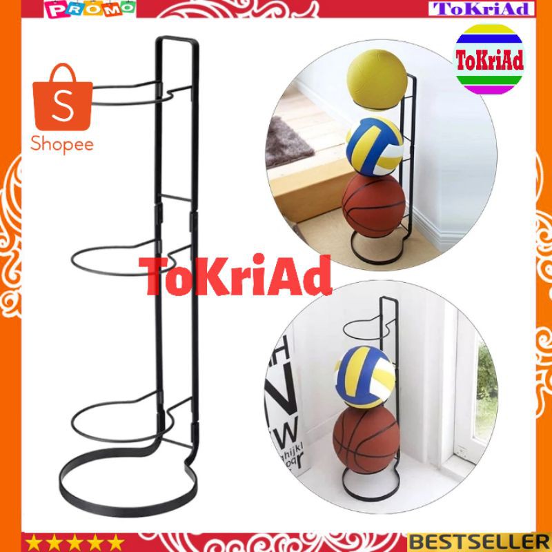 Jual Rak bola volly Rak stand tempat penyimpanan display bola basket ...