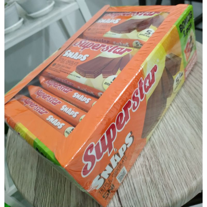 Jual Superstar Snaps Wafer Cokelat 28gr x 12 pcs | Shopee Indonesia
