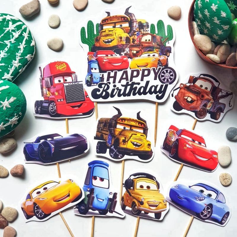 Jual cake topper toper hiasan tusukan kue cake nasi tumpeng puding ...